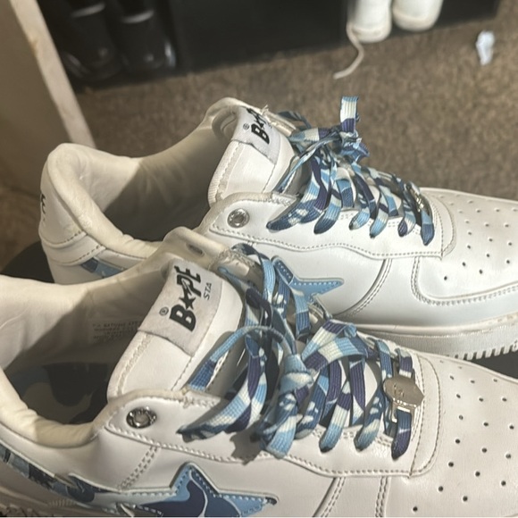 Bape | Shoes | Camo Blue Bapestas | Poshmark